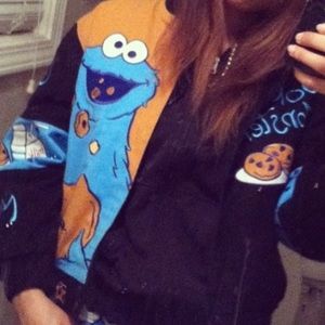 Jackets & Coats | Cookie Monster Varsity Jacket | Poshmark
